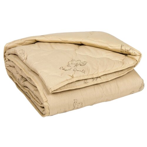 Одеяло Адамас верблюжья шерсть, полиэстер, всесезонное, 172 х 205 см, бежевый