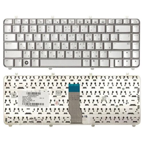 Клавиатура для ноутбука HP Pavilion dv5-1210ef серебристая