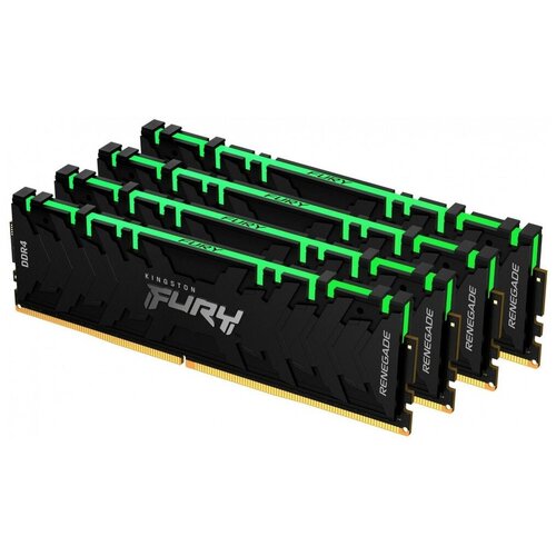 Комплект памяти DDR4 DIMM 32Gb (4x8Gb), 3000MHz, CL15, 1.35V Kingston FURY Renegade RGB (KF430C15RBAK4/32)