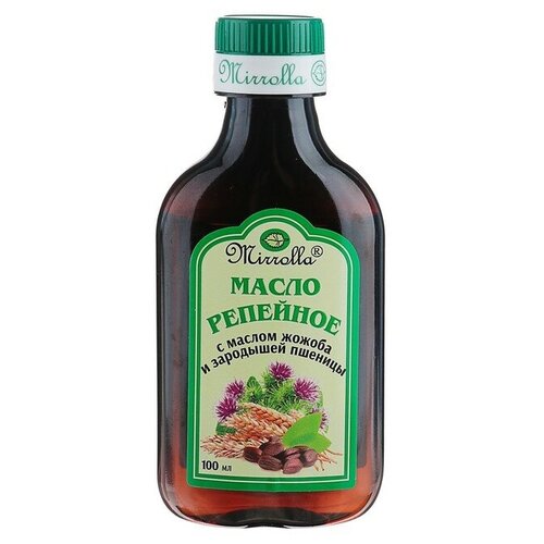 Репейное масло Mirrolla с маслом жожоба и зародышей пшеницы, 100 мл, 3 штуки