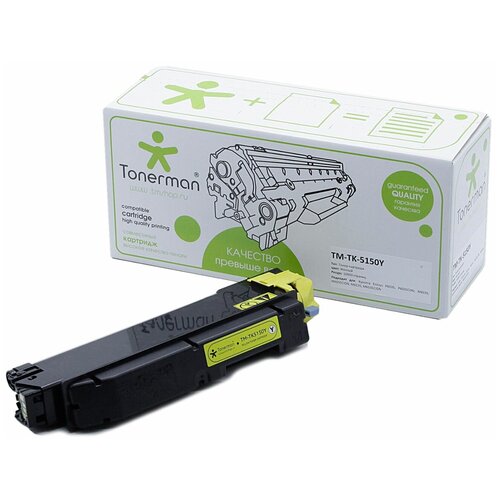 Картридж Tonerman TK-5150Y для Kyocera Ecosys P6035, P6035CDN; M6035, M6035CIDN, M6535, M6535CIDN