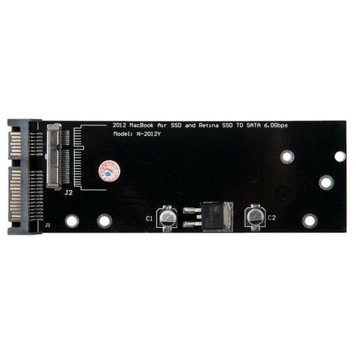 Адаптер-переходник SSD - SATA3 для Apple MacBook Air A1465 A1466 Mid 2012 (черный) для подключения к SATA3 / M-2012Y