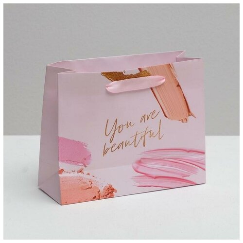 Дарите Счастье Пакет ламинированный горизонтальный You are beautiful, 22 x 17.5 x 8 см