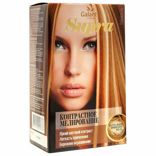 Galant Cosmetic Средство для осветления волос Супра Контрасное мелирование, с природным маслом