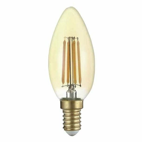 Светодиодная лампа Thomson Нити 9 Вт Е14/В золотая колба теплый свет
