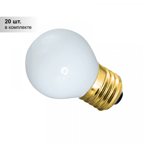 (20 шт.) Лампа накаливания e27 10 Вт белая колба NEON-NIGHT 401-115