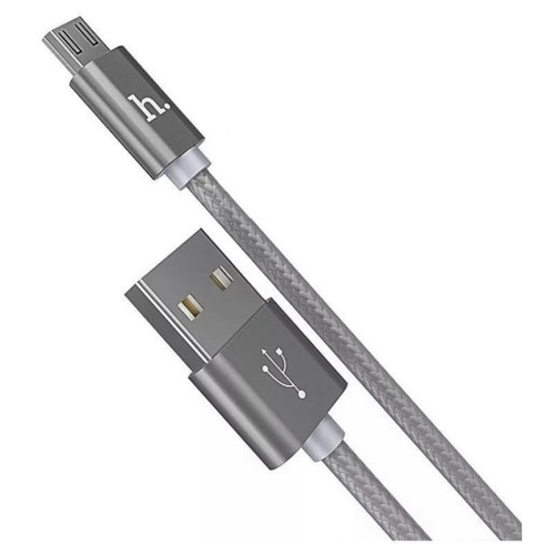 USB Кабель Micro, HOCO, X2, серебрянный