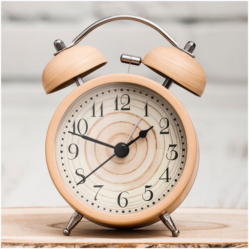 Часы будильник Дерево Эврика (N 1) часы настольные, детские взрослые, подарочные мужские на 23 февраля, женщине, ребенку, на стол, в спальню