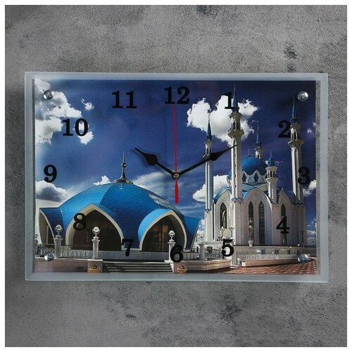 Сюжет Часы-картина настенные, серия: Город, "Казанская мечеть Кул Шариф", 25х35 см