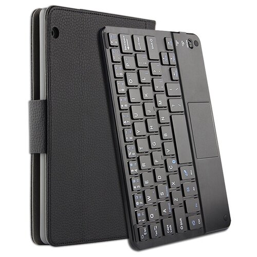 Клавиатура MyPads для Huawei MediaPad T3 10 LTE (AGS-L09/L03) 9.6 съемная беспроводная Bluetooth в комплекте c кожаным чехлом и пластиковыми накл.