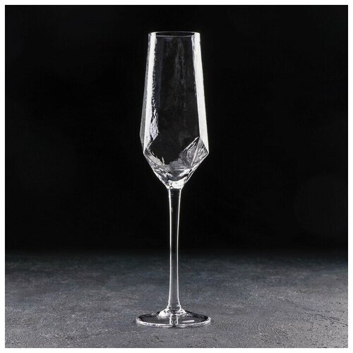 Бокал стеклянный для шампанского Magistro Дарио, 180 мл, 5x27,5 см, цвет прозрачный