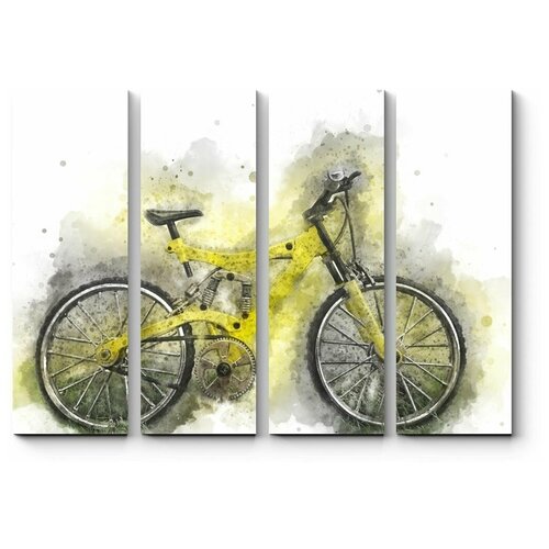 Модульная картина Абстрактный велосипед80x60