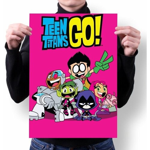 Плакат Юные Титаны Вперёд, Teen Titans Go №9, А2