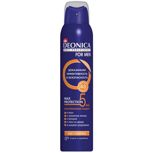 Deonica Антиперспирант спрей for men Max-Protection 5в1, 2 шт., 200 мл, 165 г