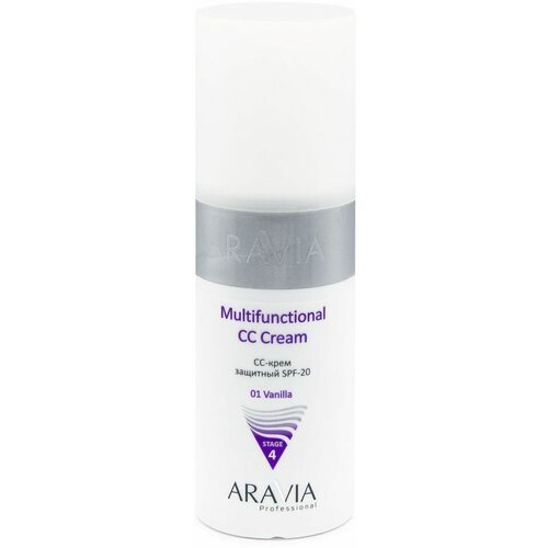 Aravia Professional СС-крем защитный SPF-20 Multifunctional CC Cream Vanilla 01 50мл