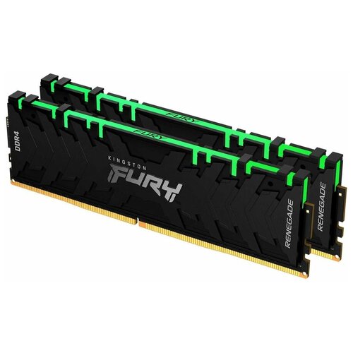 Модуль памяти DDR4 16GB (2*8GB) Kingston FURY KF432C16RBAK2/16 Renegade RGB 3200MHz CL16 1RX8 1.35V 288-pin 8Gbit