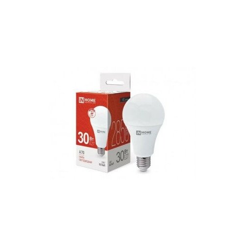 Светодиодная LED лампа LED-A70-VC 30W 230В Е27 4000К 2850Лм IN HOME (упаковка 10 штук) 4690612024141