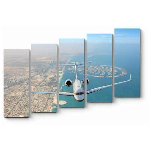 Модульная картина Пролетая над Дубаем140x98