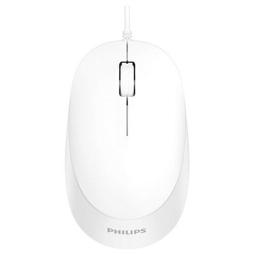 Philips Проводная Мышь SPK7207 3 кнопки, USB 2.0, 1200dpi, Белый