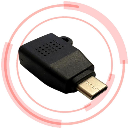 Переходник - адаптер USB - Type-C для телефона, компьютера, планшета, флешки, принтера OTG (Черный)