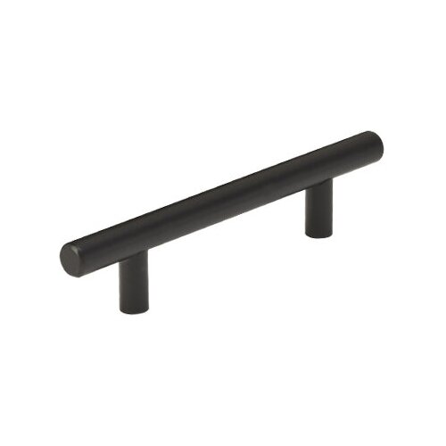 Ручка мебельная рейлинг d 12 mm 160/220, h32 матовый черный( 4 шт. )