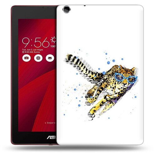 Чехол задняя-панель-накладка-бампер MyPads гепард в очках для Asus ZenPad C 7.0 Z170C/Z170CG/Z170MG противоударный