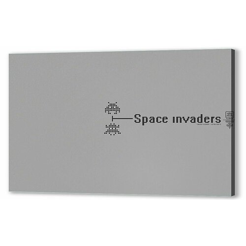 Плакат, постер на холсте Space Invaders. Размер 21 х 30 см
