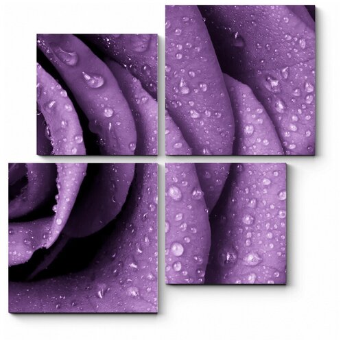 Модульная картина Фиолетовая роза 160x160