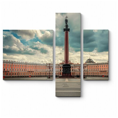 Модульная картина Александровская колонна на Дворцовой площади 90x74