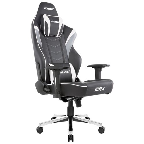 Компьютерное кресло AKRACING Max игровое, обивка: искусственная кожа, цвет: белый