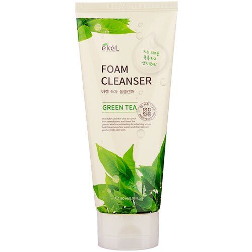 Ekel пенка для умывания с экстрактом зеленого чая Green Tea Foam Cleanser, 180 мл