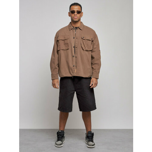 Джинсовая куртка MTFORCE, размер 48, коричневый