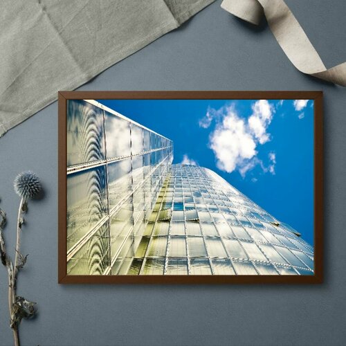 Постер "Фасад современного небоскреба" из коллекции "Архитектура" А4