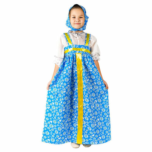 Бока С Карнавальный костюм Марфуша, голубой, рост 122-134 см 1706