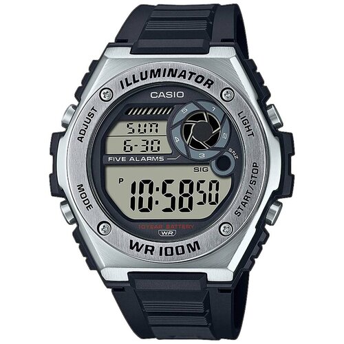 Наручные часы CASIO Collection CASIO Collection MWD-100H-1A, серый, серебряный