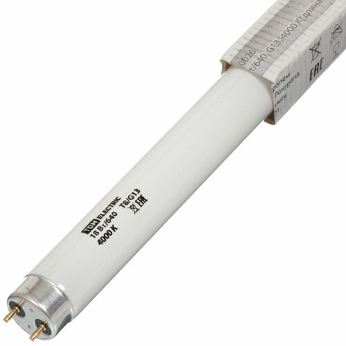 Лампа люминесцентная линейная двухцокольная TDM Electric SQ0355-0026 18 Вт T8/G13, 604 мм, дневной свет
