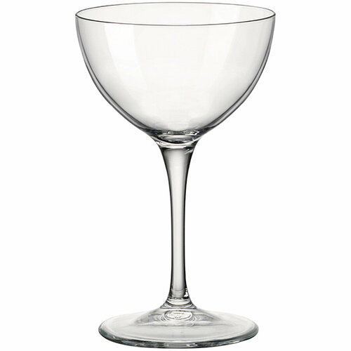 Набор из 4 бокалов для мартини "Novecento" 235 мл, 9.5х9.5х15.5 см, прозрачный, стекло, Bormioli Rocco, 122112BAU021990