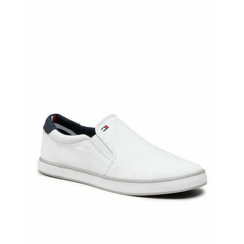 Слипоны TOMMY HILFIGER, размер EU 45, белый