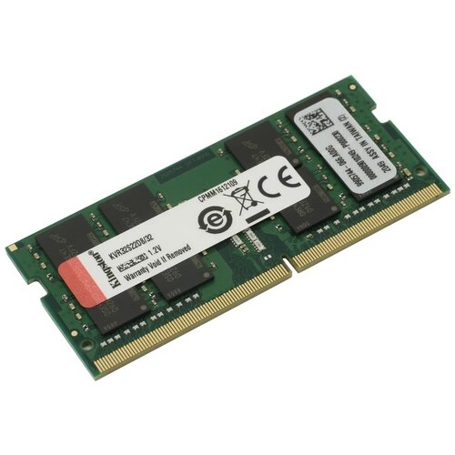 Оперативная память Kingston ValueRAM 32 ГБ DDR4 3200 МГц SODIMM CL22 KVR32S22D8/32