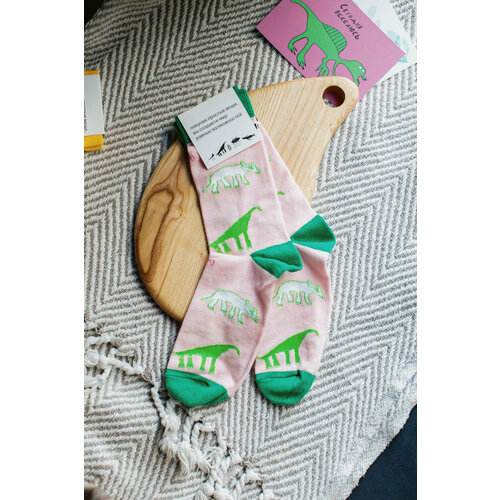 Носки простые вещи, размер 36 37 38 39, розовый, зеленый