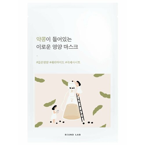 ROUND LAB / Питательная тканевая маска на основе соевых бобов RoundLab Soybean Nourishing Mask 10шт.