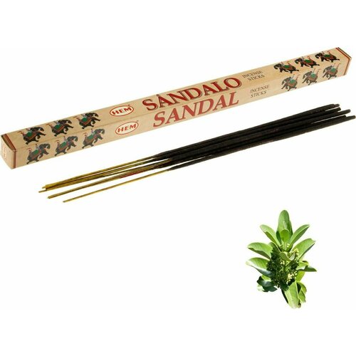 Hem Incense Sticks SANDAL (Благовония сандал, Хем), уп. 8 палочек.