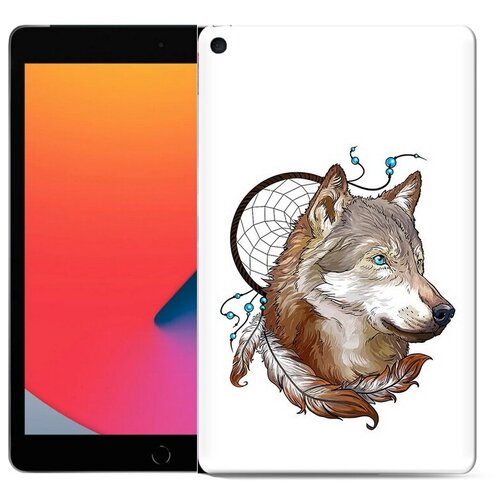 Чехол задняя-панель-накладка-бампер MyPads волк и ловец снов для iPad mini 5 7.9 (2019)-A2133/A2124/A2126/A2125 противоударный