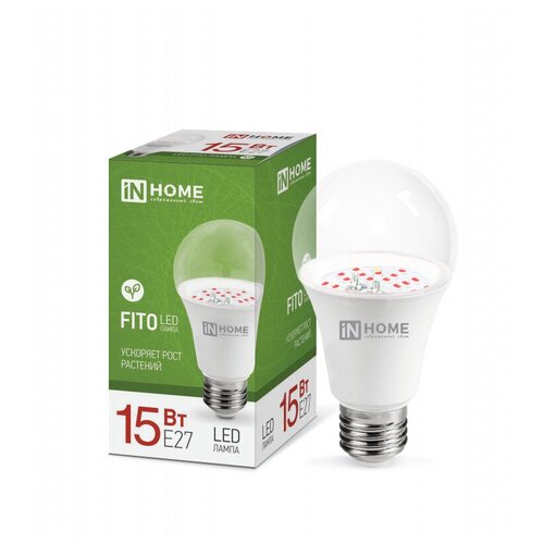 Лампа светодиодная LED-A60-FITO 15Вт 230В Е27 IN HOME (арт. 4690612036502)
