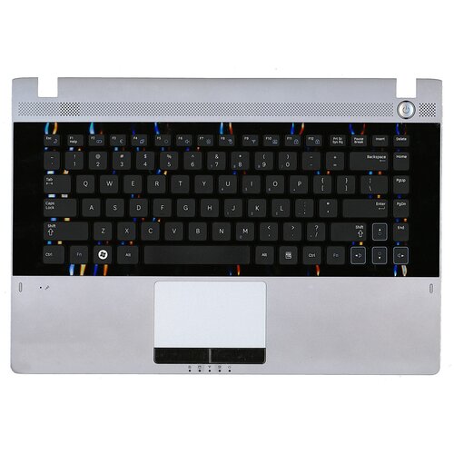 Клавиатура для ноутбука Samsumg RV411 топ-панель серая, англоязычная