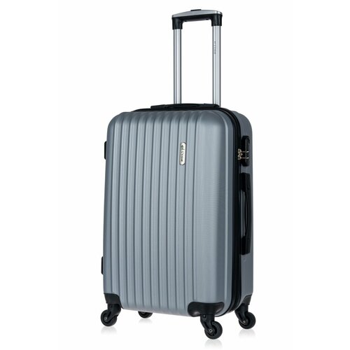 Умный чемодан L'case Ch0589, 55 л, размер M, серый
