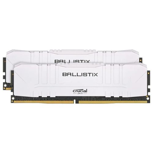 Оперативная память Crucial Ballistix 16 ГБ (8 ГБ x 2) DDR4 3200 МГц DIMM CL16 white 2x8 ГБ (332554)