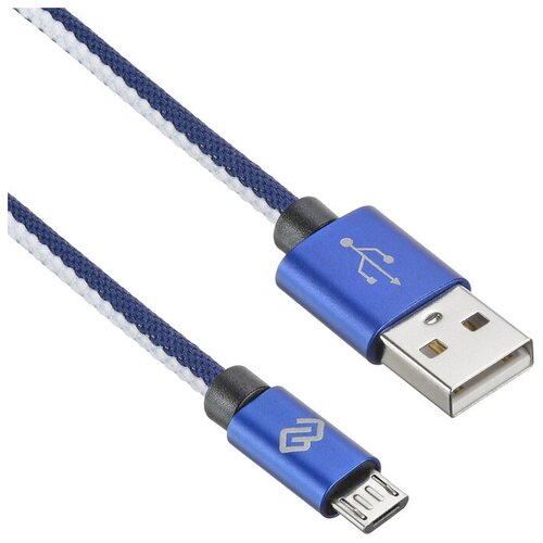 Кабель Digma USB A(m) micro USB B (m) 0.15 м, синий