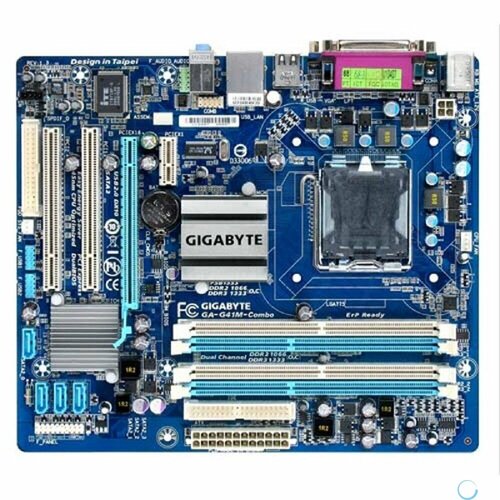 Материнская плата Gigabyte GA-G41M-COMBO-GQ, Socket 775, Intel®G41+ICH7, 2xDDR3-1066+2xDDR2-1066, D-SUB, 1xPCI-Ex16