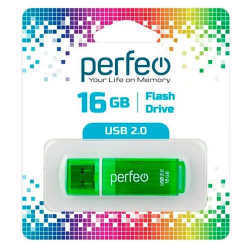 USB флешка Perfeo 16GB C13 Green
